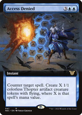 牌客窝 万智牌  拒绝接触 Access Denied 金 蓝