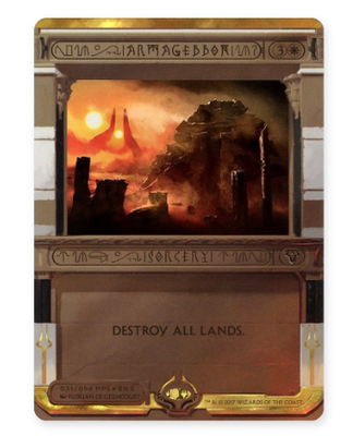 牌客窝 万智牌 毁天灭地 Armageddon 秘稀 白  宝藏闪