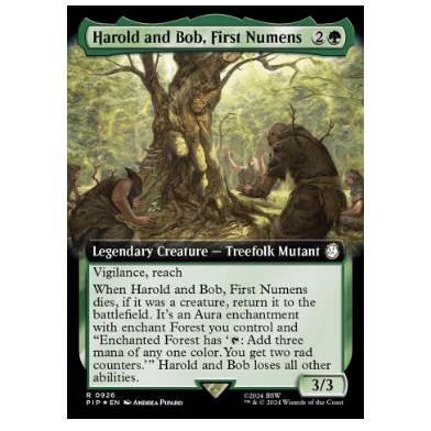 万智牌 最初树人哈罗德与鲍勃 Harold and Bob,First Numens 金绿