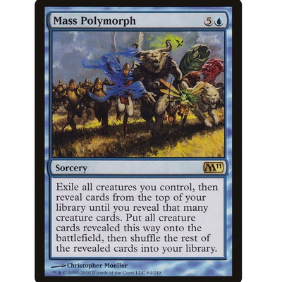 牌客窝 万智牌  全面型态转变  Mass Polymorph 金 蓝
