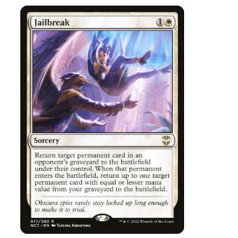 牌客窝 万智牌  灵巧脱狱 Jailbreak 金 白