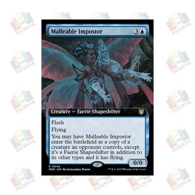 牌客窝 万智牌 易塑冒名灵 Malleable Impostor 金 蓝