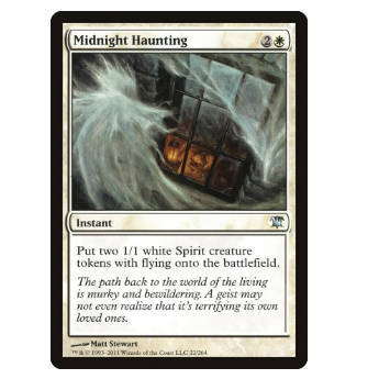 牌客窝 万智牌 午夜作祟 Midnight Haunting 银 白 闪
