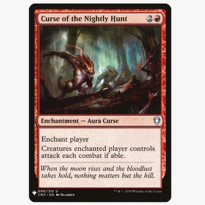 牌客窝 万智牌 每夜行猎诅咒 Curse of the Nightly Hunt 银 红