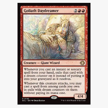 牌客窝 万智牌 昼眠巨人 Goliath Daydreamer 金 红 闪