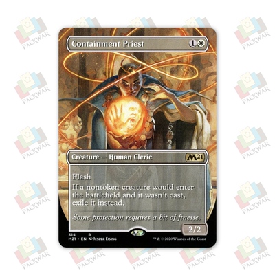 牌客窝 万智牌 围护僧侣 Containment Priest 金 白色