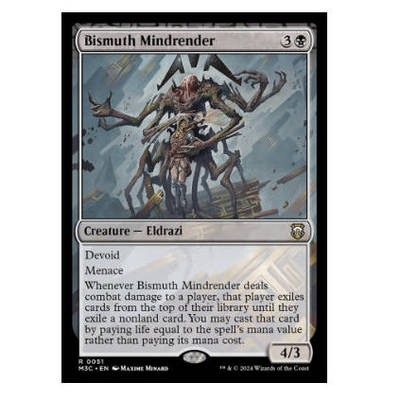牌客窝 万智牌 铋瑟裂思体 Bismuth Mindrender 金 黑