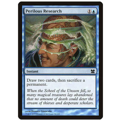 牌客窝 万智牌 冒险探寻 Perilous Research 铁 蓝