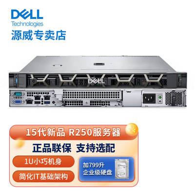 戴尔机架式服务器1UR250