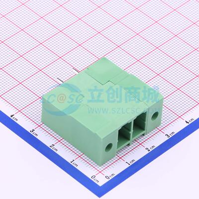 插拔式接线端子 KF2EDGSVM-7.62-2P  7.62mm 板端/插座-闭口 1x2P
