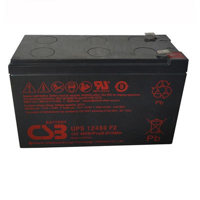 CSB希世比 UPS12460F2 12V460W UPS不间断电源蓄电池备用电源电池