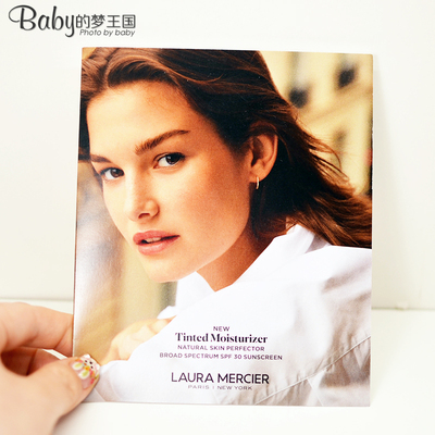 美国 罗拉laura mercier 有色润肤防晒霜 6色试色卡 1N2 2N1 3N1