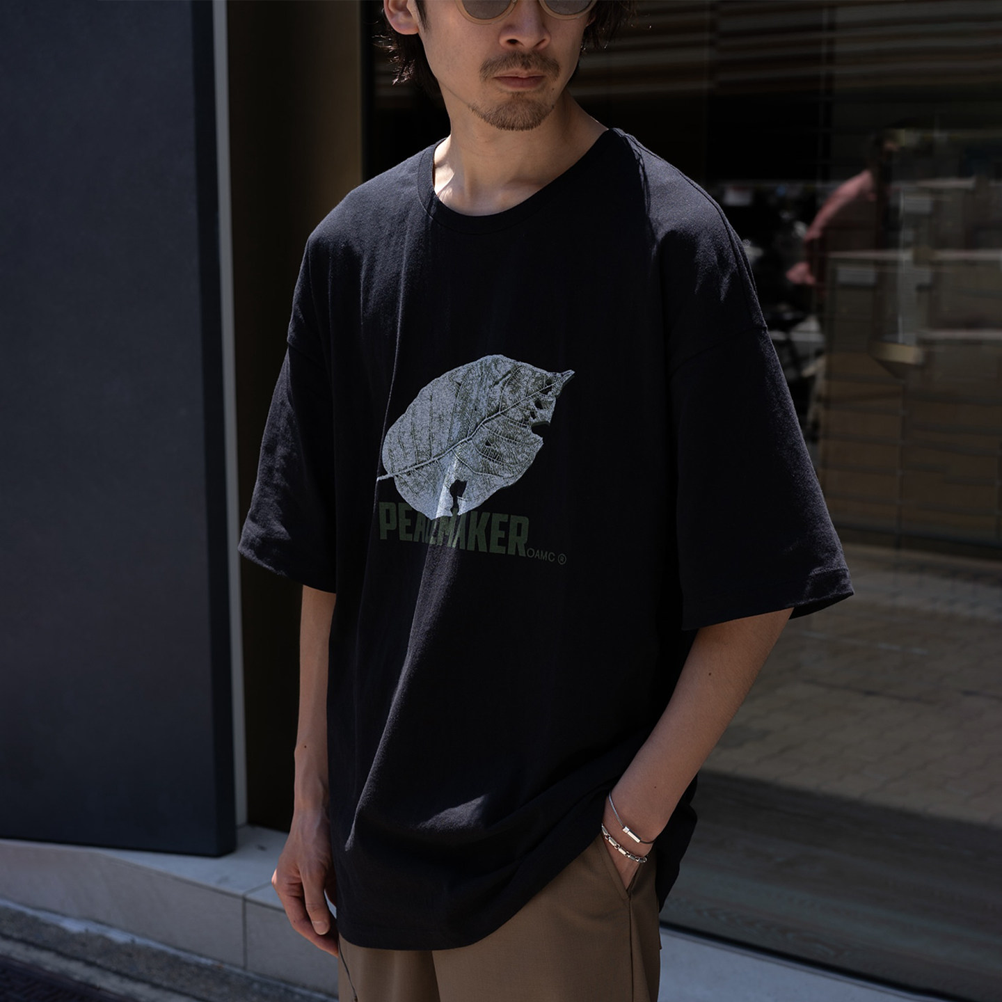 OAMC Peacemaker Leaf S/S Tee 枯叶印花纯棉宽松中性风短袖T恤潮