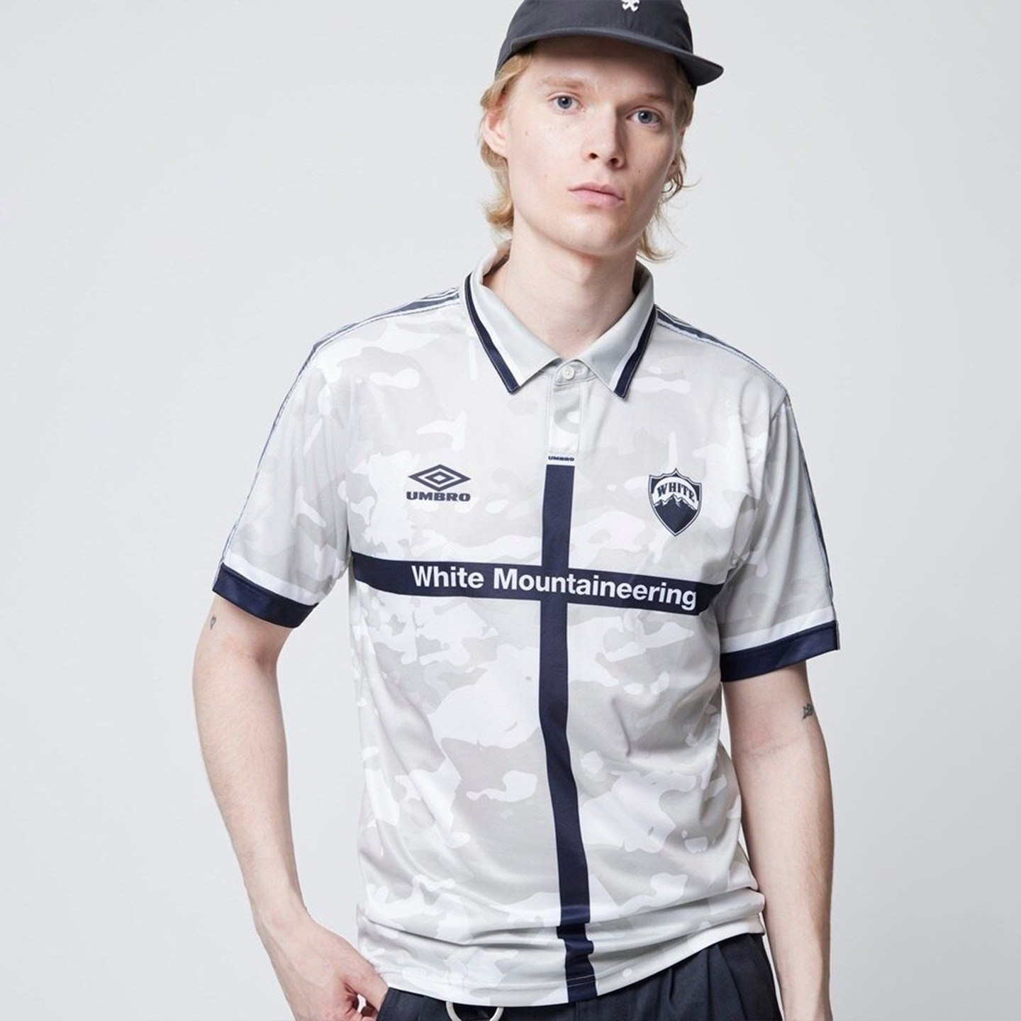 现货 White Mountaineering X Umbro 白山茵宝速干短袖Polo衫球衣