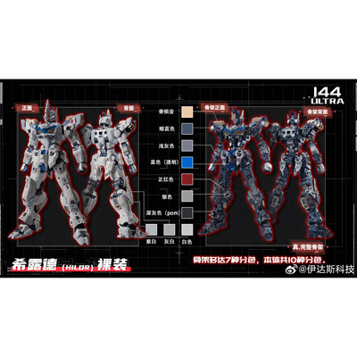 伊达斯科技 希露德 国创机甲 拼装模型