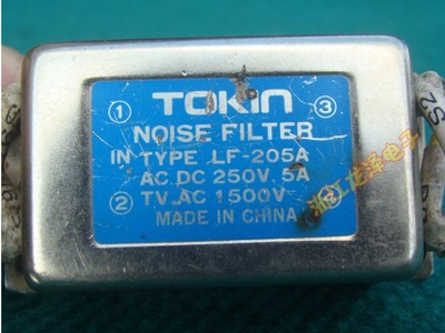 日本进口TOKIN 滤波器 LF-205A 250V.5A 8新