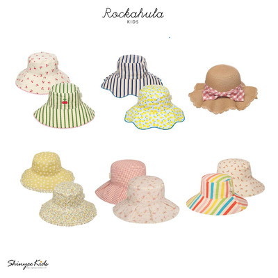Shinyee▲rockahula ss26春夏儿童太阳帽双面穿遮阳帽防晒帽