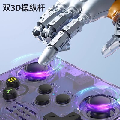 新款R36S游戏机开源Linux系统3.5英寸屏幕便携式复古街机游戏机