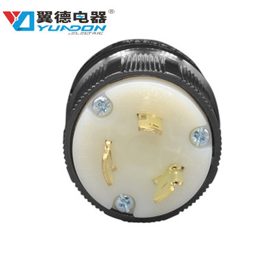 松nemal8-20p三极美式防现货工业插头20a480v锁式接线电源插头