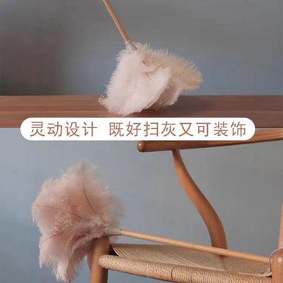 真鸵鸟毛掸子钢琴清洁不掉毛加密除尘扫加厚鸡毛掸车用打扫卫生
