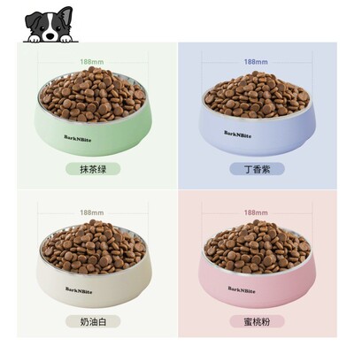 宠物食具猫碗304不锈钢打翻食碗barknbite防慢中大型犬粮狗盆批发
