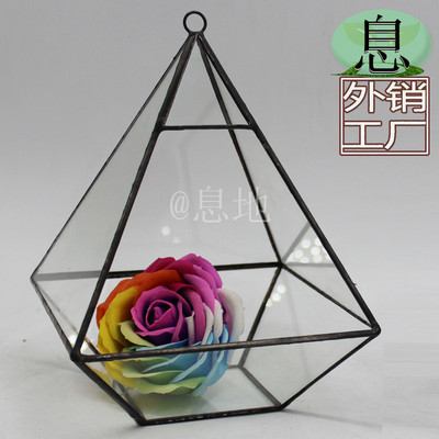 多肉植物16005c包邮!工厂直销焊锡微景观几何促销玻璃花房