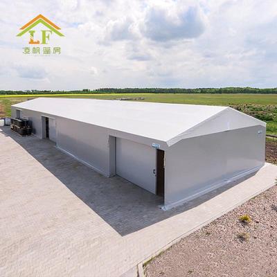 仓储篷房厂家出售户外装配式铝合金广州篷房人字形工业厂房tent