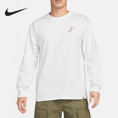 Nike/耐克正品运动透气  新款男士时尚印花圆领长袖T恤FQ3728-121