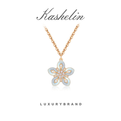 925银项链 英【限量发售】KS约瑟芬皇后系五瓣花项链~8877Y