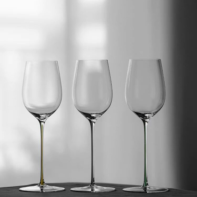 专业雷司令酒杯Riedel平替彩色水晶白葡萄酒杯红酒杯家用葡萄酒杯