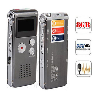 8G Digital Voice Recorder (MP3 Music Player)录音笔