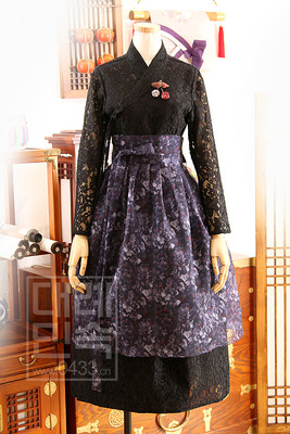 韩国原装进口生活韩服朝鲜族民族服装雷丝连衣裙 H-S01298