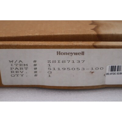 全新 HONEYWELL MEASUREX 51195053-100 REV。 G (ST/DC) 库存 G3
