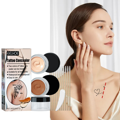 EELHOE纹身遮瑕膏温和成分保湿