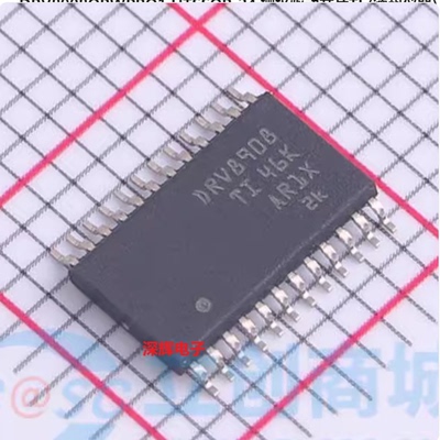 DRV8908QPWPRQ1 DRV8908全新电机驱动器IC芯片HTSSOP-24 可直拍