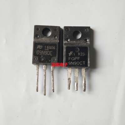 09N90E FQPF9N90C CT进口拆机场效应管 TO-220F塑封