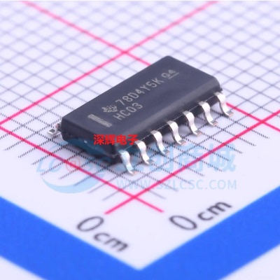 SN74HC03NSR DR HC03 D全新逻辑IC芯片 SOP-14中体5.2MM 可直拍