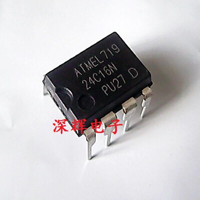 直插 AT24C16N-PI27 AT24C16AN-PU27【可直拍】存储器IC芯片