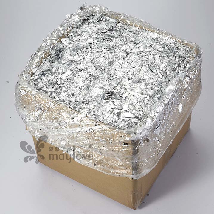 碎铝箔碎银箔美容彩妆水晶泥金箔片碎真金美甲装饰金箔碎紫铜箔片