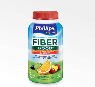 美国代购Phillips' Fiber Good Gummies Plus Energy Support