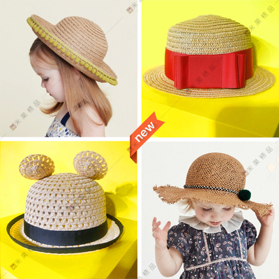 韩国小雨伞云朵2021夏男女宝宝儿童防晒遮阳耳朵草帽子MOM1AACA02