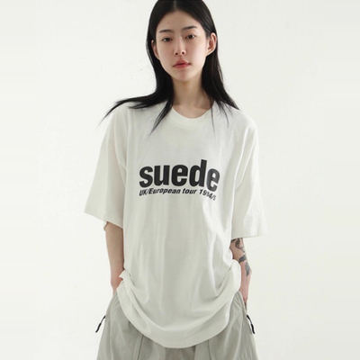 韩国代购设计师字母印花棉质T恤