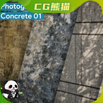 UE5.1-5.7 Concrete 01 Scanned Photogrammetry Materials