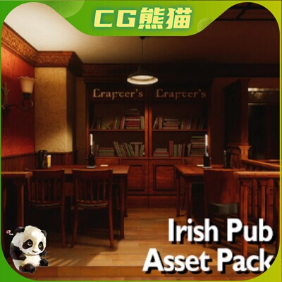 UE5 Irish Pub Environment 90 AAA ready models 爱尔兰酒吧