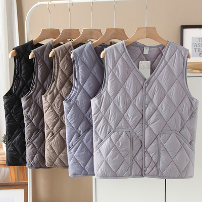 绗缝轻便保暖马甲内搭