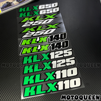适用KLX250川崎KLX110 KLX125贴纸140越野摩托车KLX650拉花装饰贴