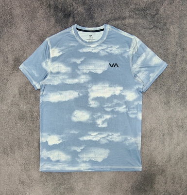 美潮 街头 滑板 柔术 rvca 白云印花 网眼速干短袖