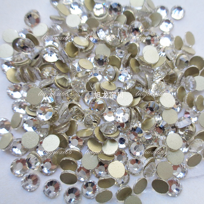 白色平底美甲工艺品挂饰粘钻