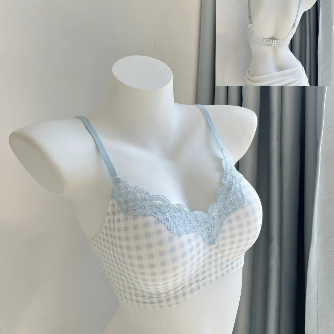 凉感无痕内衣女薄款透气小胸聚拢收副乳防垂固定杯舒适文胸罩