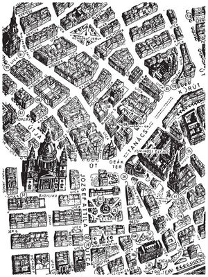 Prima布达佩斯地图复古迷你印章